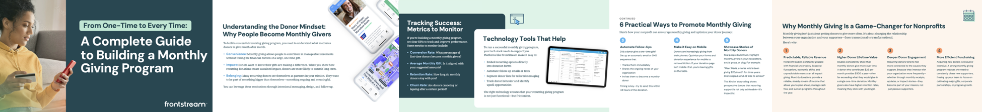 A Complete Guide to Building a Monthly Giving Program | FrontStream